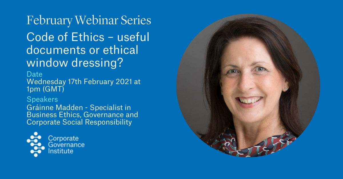Code of Ethics – useful documents or ethical window dressing? | CGI